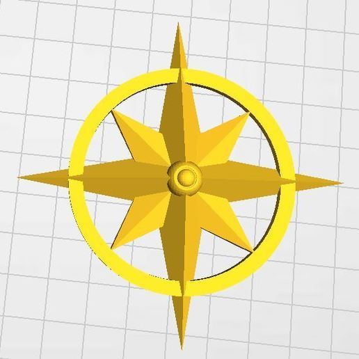 Download 3D printing designs compass rose ・ Cults